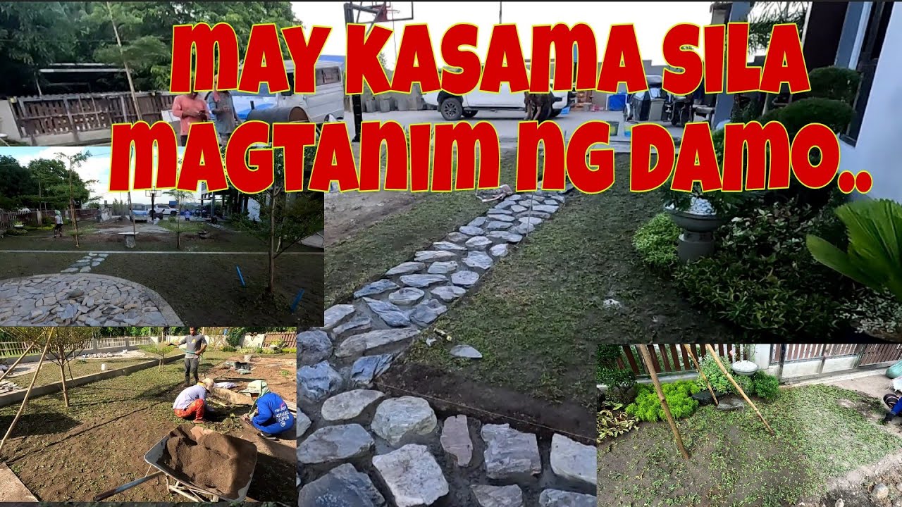 Day 5 ng mga landscaper's | Focus sa pag latag ng frog grass ...