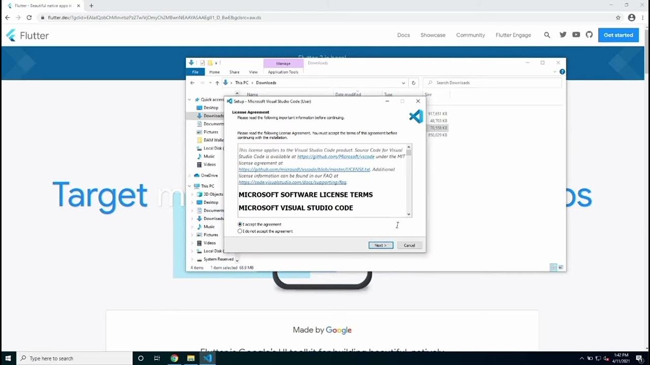 set up flutter with visual studio code ,Android studio emulator - YouTube