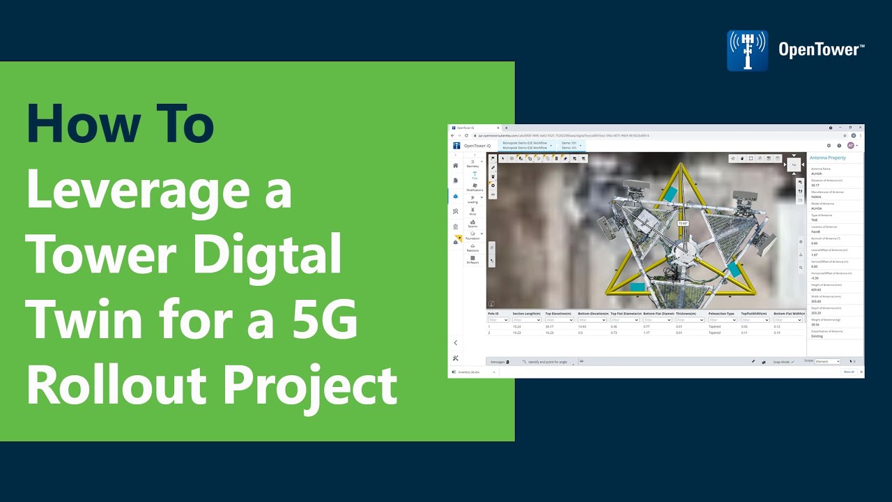 How To Leverage a Tower Digital Twin for a 5G Rollout Project - YouTube