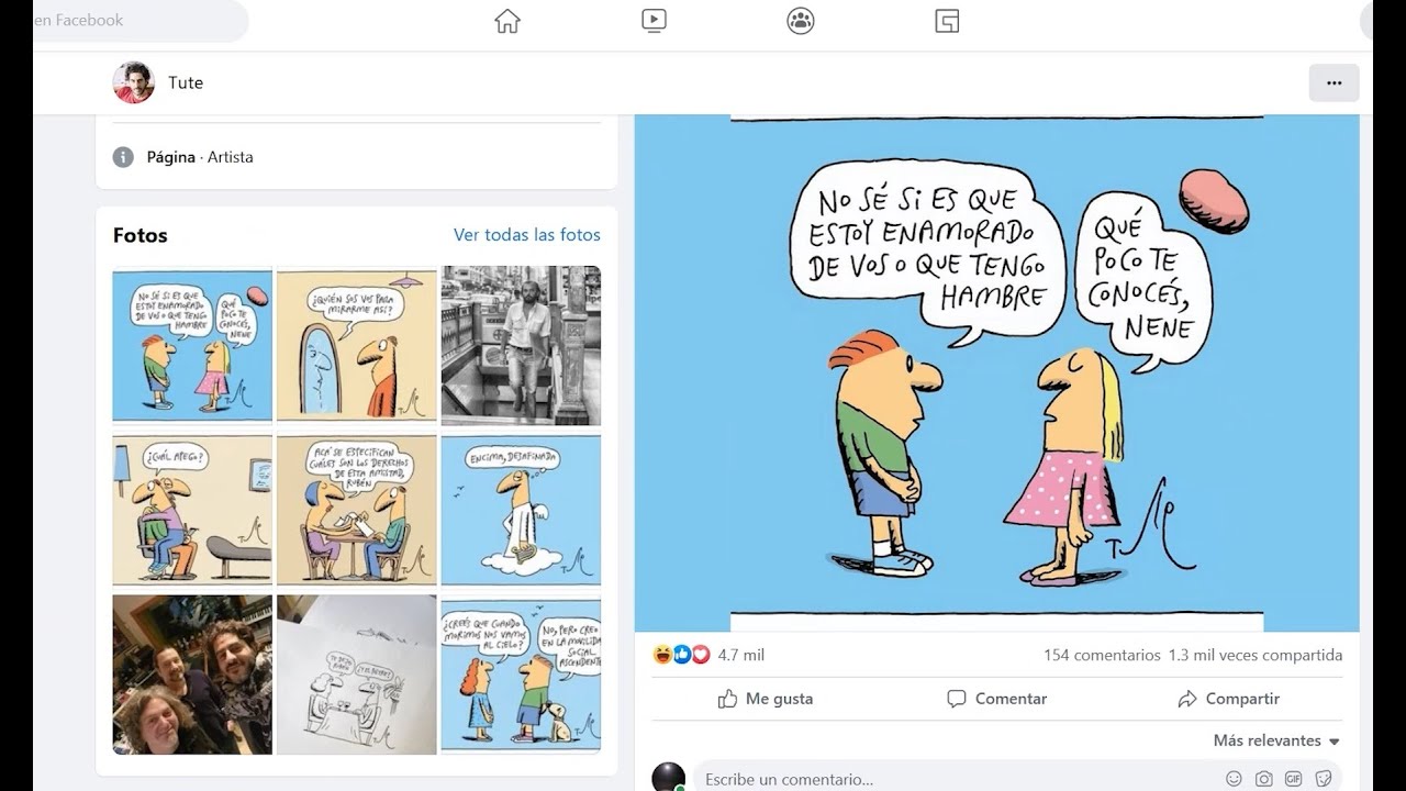 Tute, excelente humor gráfico en redes sociales - YouTube