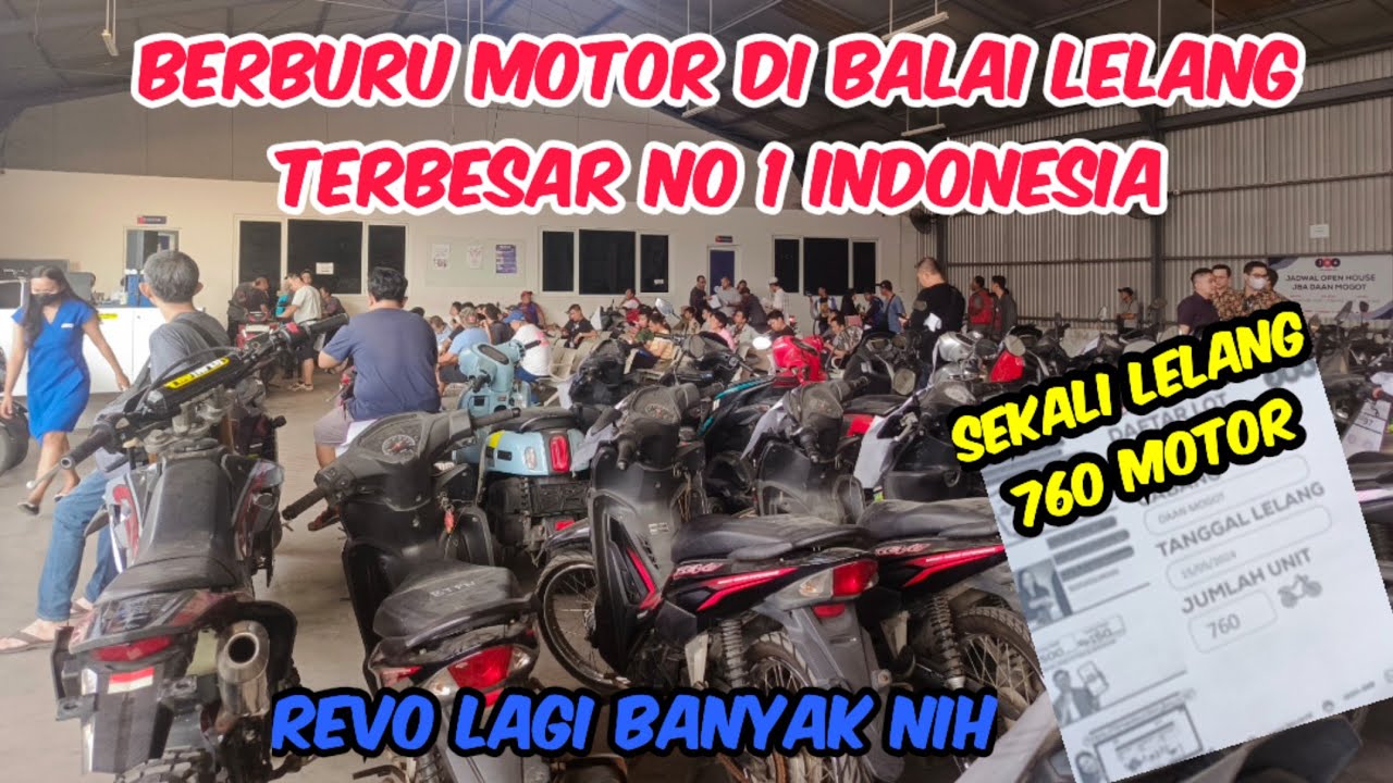 GUDANGNYA MOTOR LELANG MULAI DARI 1 JUTAAN SAMPAI PULUHAN JUTA READY ...