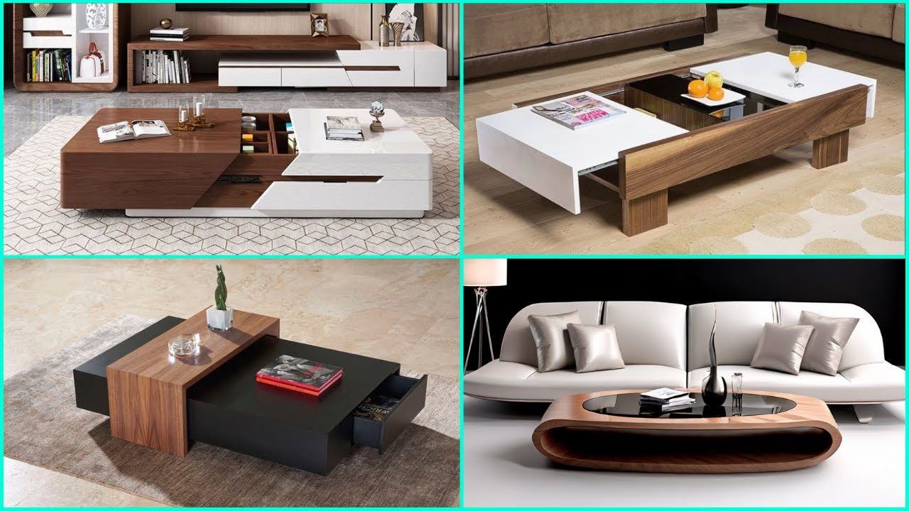 Beautiful coffee table design in living room centre table ideas ...