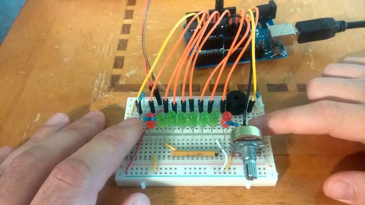 Arduino Uno R3 "Tennis" game - YouTube