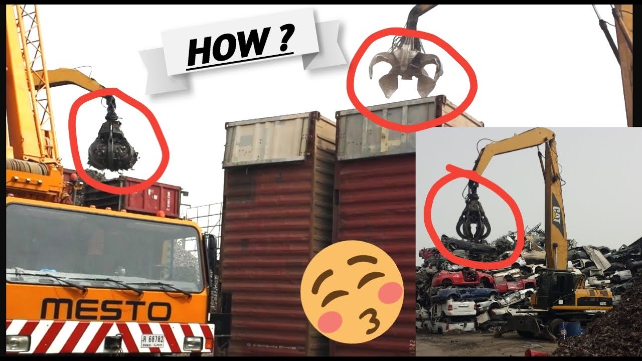 scrap metal loading in the containers I 2020 I स्क्रैप धातु कंटेनर में ...