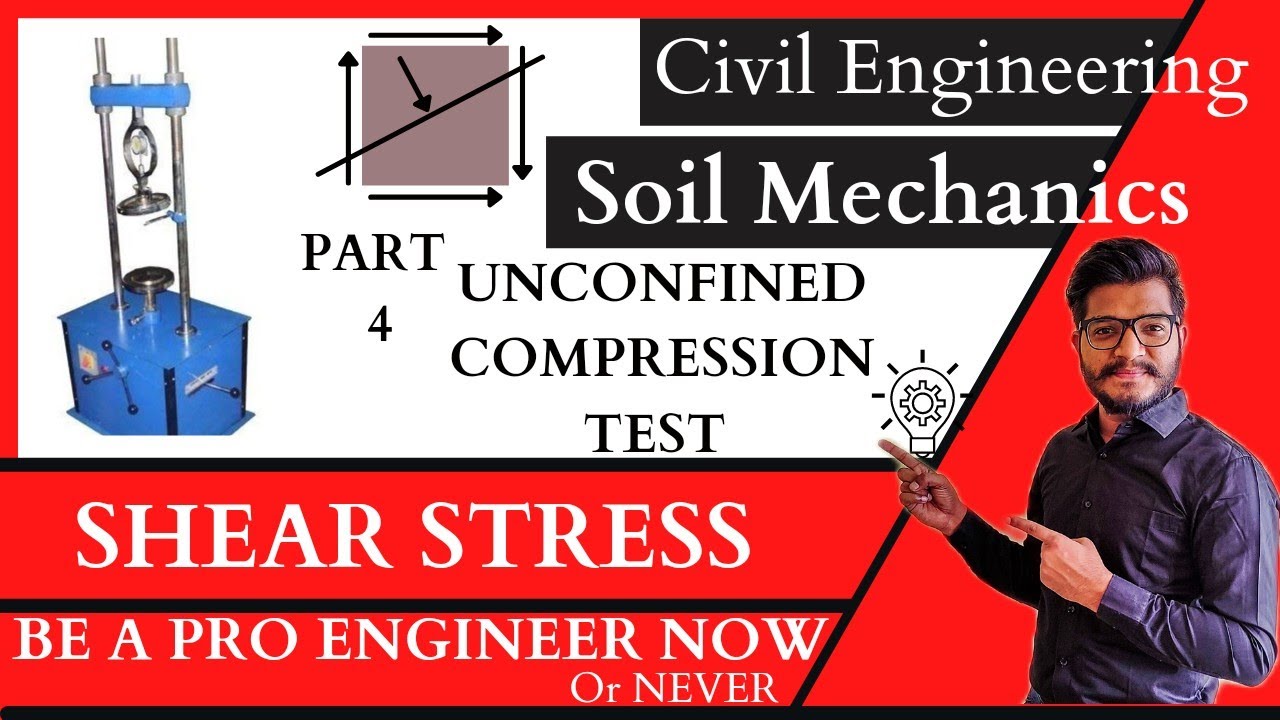 UNCONFINED COMPRESSION TEST | SHEAR STRENGTH OF SOIL | SOIL MECHANICS ...