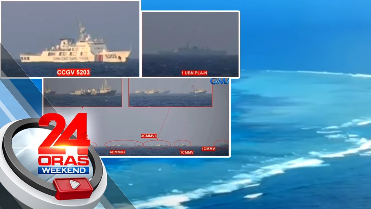 China Coast Guard vessel at mahigit 40 barko ng hinihinalang Chinese ...