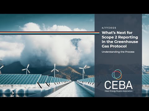 What is Next for Scope 2 Reporting in the Greenhouse Gas Protocol - YouTube
