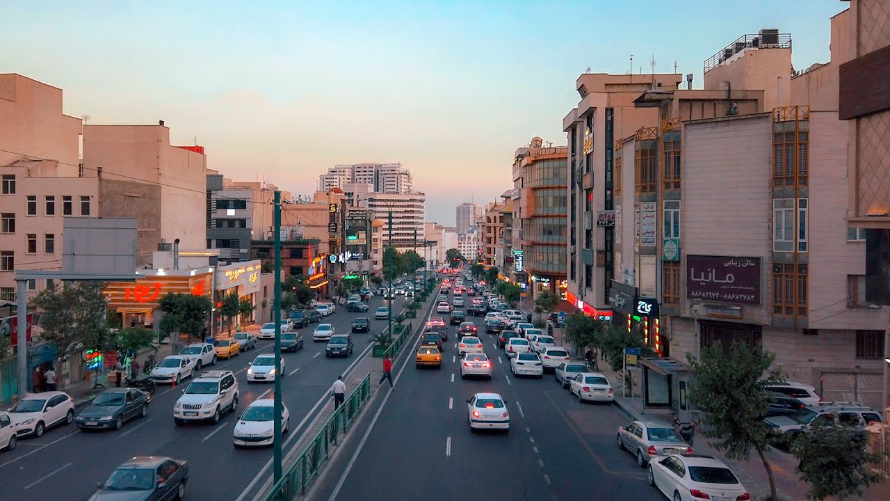 TEHRAN 2021 - Evening Walk in Sa'adat Abad / تهران، سعادت آباد - YouTube