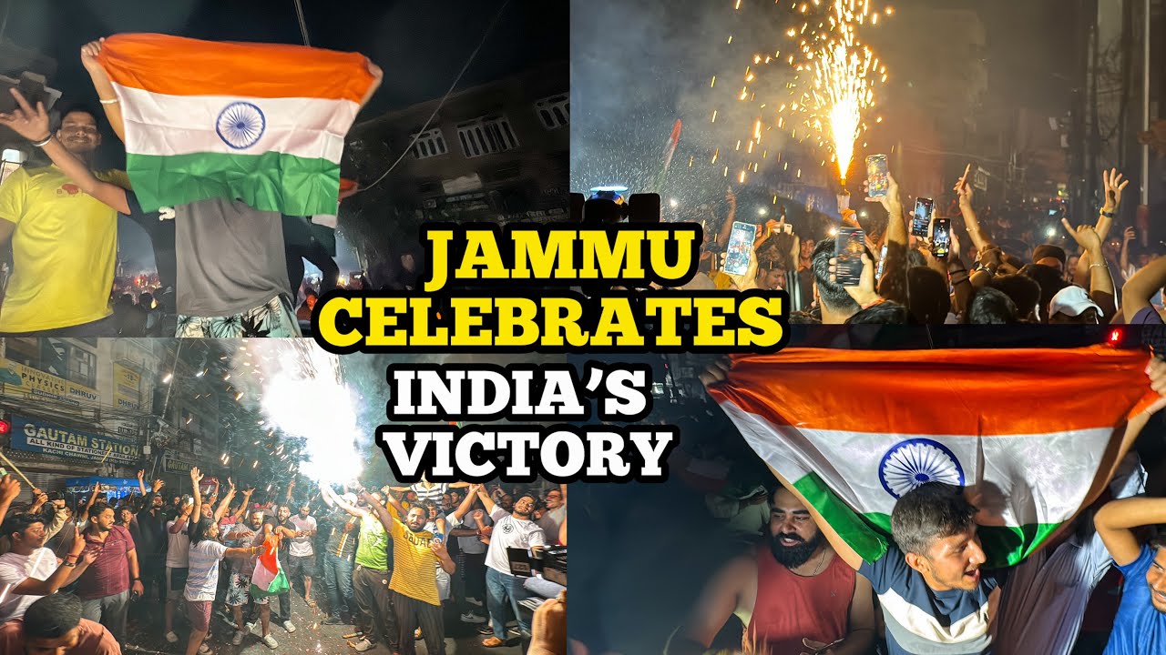 Jammu Cricket Fans Celebrate India's Victory Against South Africa In ...