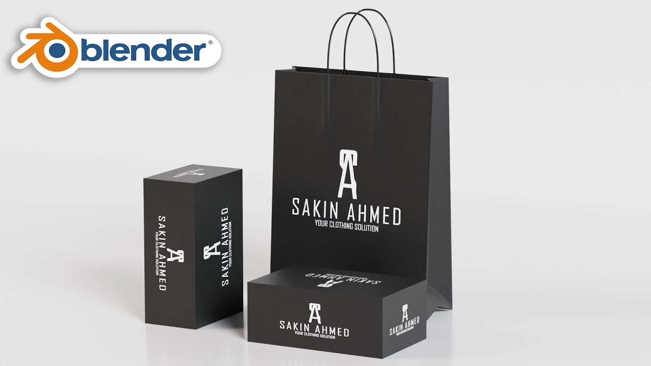 Shopping Bag modeling and Mockup tutorial in blender step by step - YouTube