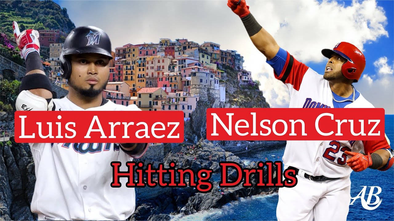 Luis Arraez & Nelson Cruz Hitting Drills - YouTube