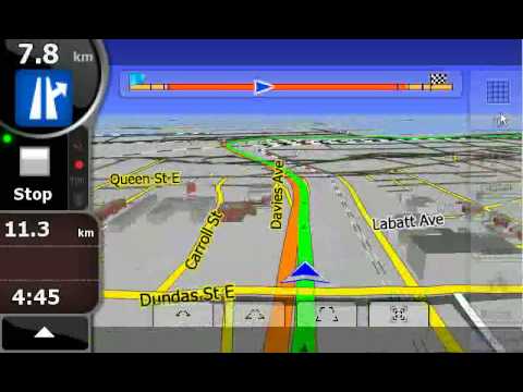 Igo 8 PC native route Fly Over - YouTube