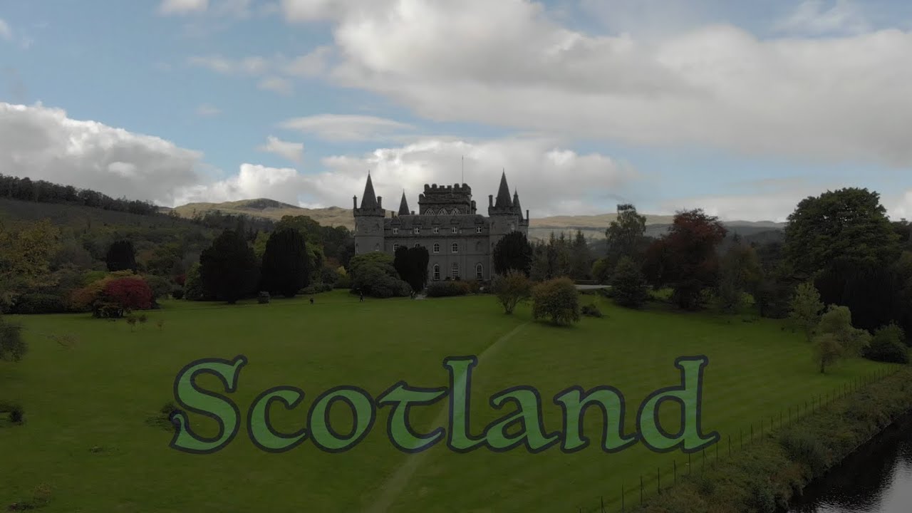 BEAUTIFUL SCOTLAND Castles, Abbey, Waterfalls AERIAL DRONE HD VIDEO I ...