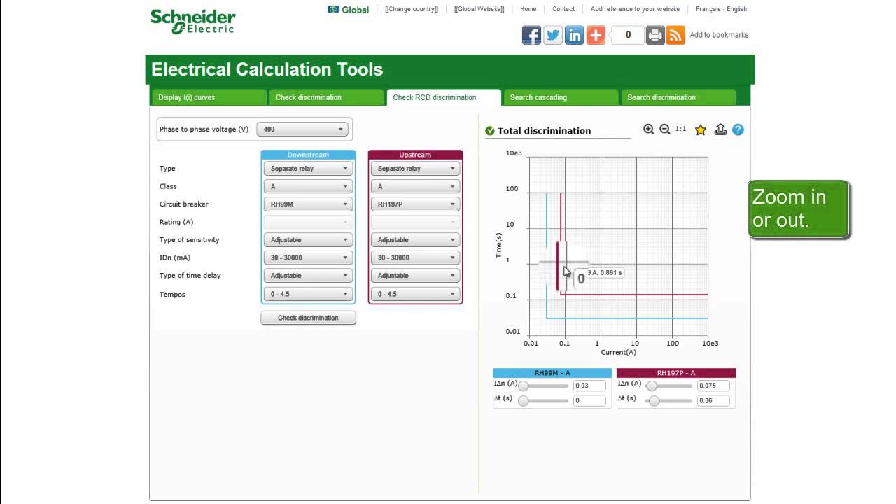Electrical Calculation Tools 6 Check RCD Discrimination - YouTube