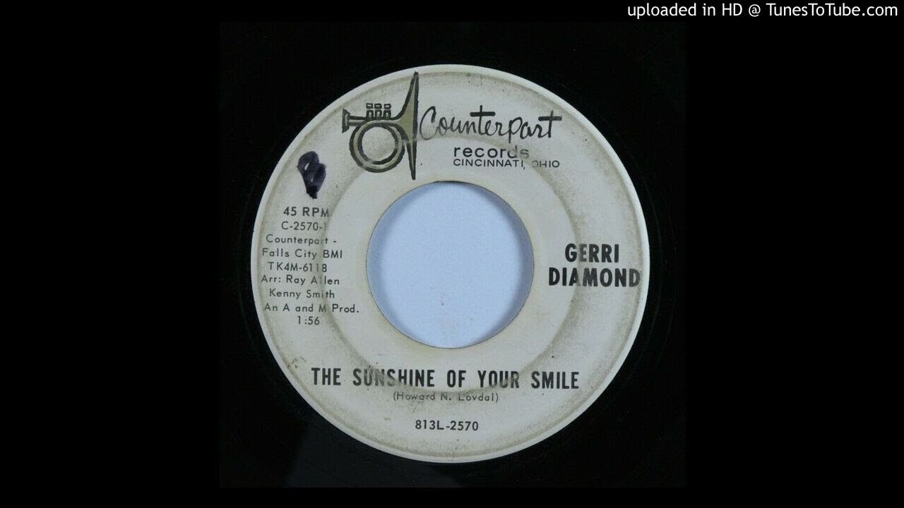Rare Northern Soul 45 Gerri Diamond ‎– The Sunshine Of Your Smile - YouTube