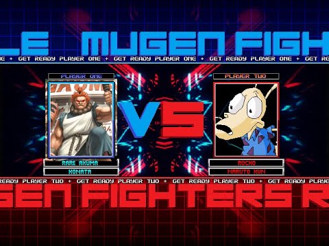 | M.U.G.E.N | {Request} Rare Akuma (1P) & Konata (2P) Vs Rocko (CPU) & Naruto (CPU)