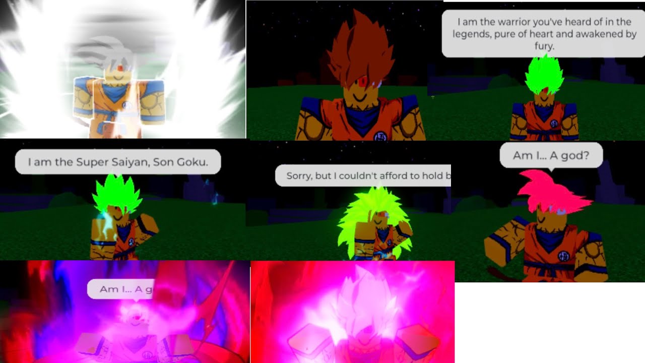 One combo for every form fssj-ssjbk (Dragon ball R Roblox) - YouTube