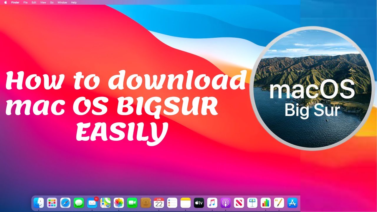 How to download mac OS BIGSUR - YouTube