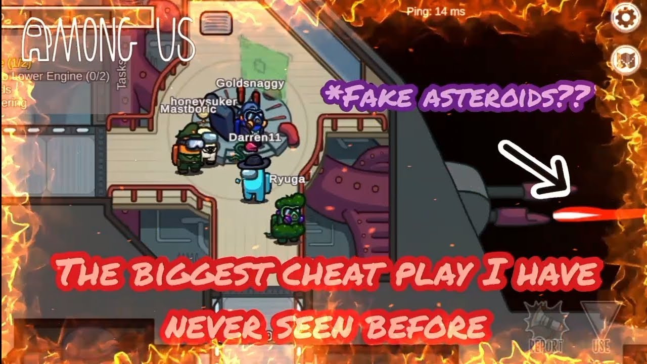 The BIGGEST cheat play I have never seen before in Among Us... - YouTube