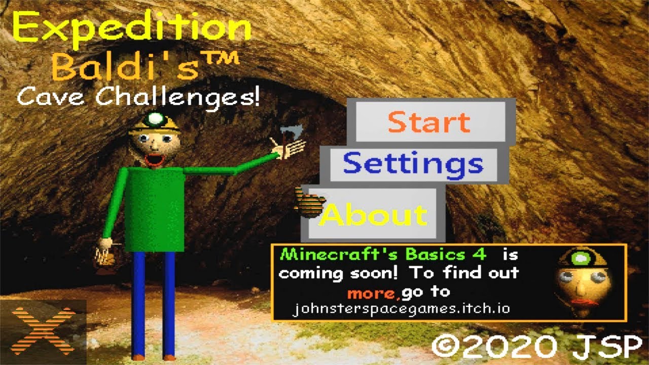 Expedition Baldi's Cave Challenges! (1.0) - YouTube