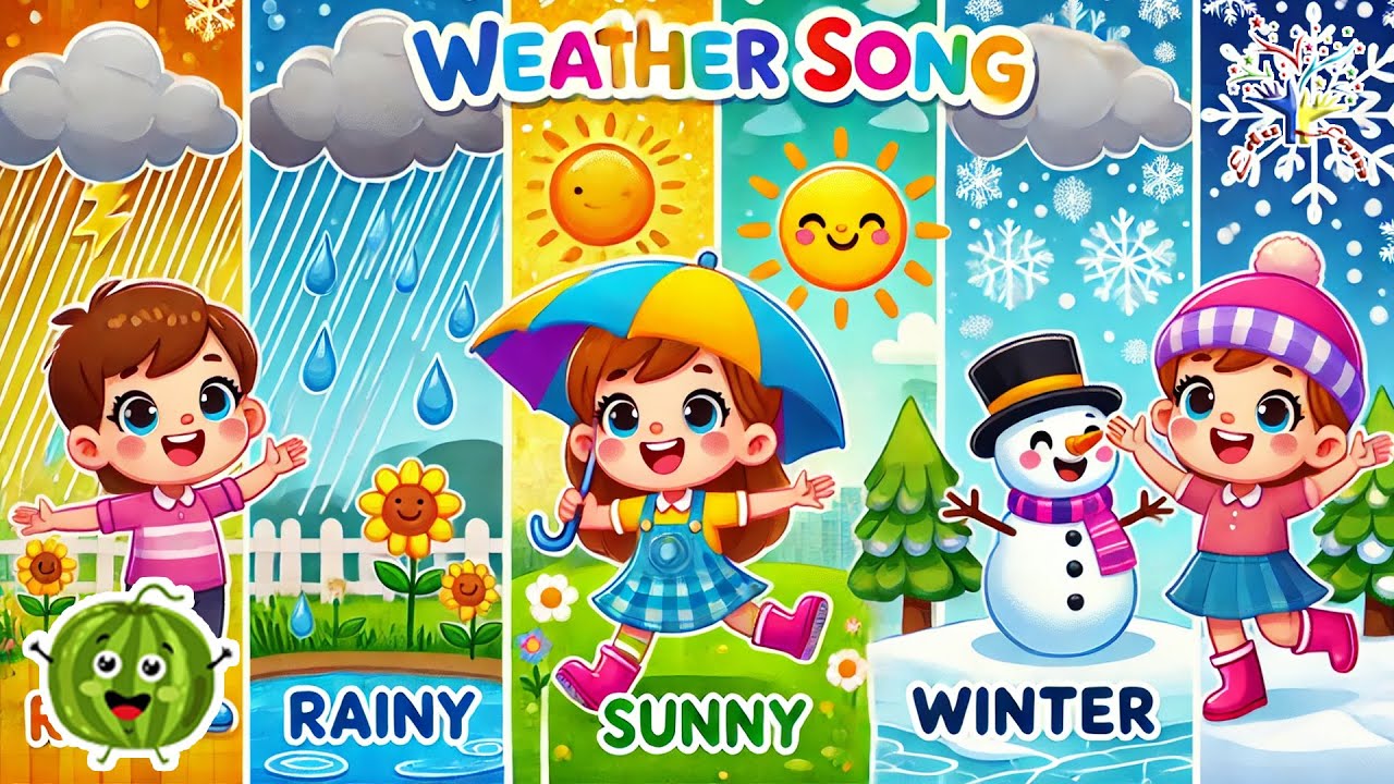 Weather Nursery Rhyme for Kids | Rainy, Sunny, and Winter | EduFam ...