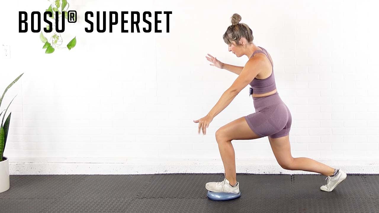 BOSU® Superset | A Quick Workout Routine with Trainer Kaitlin - YouTube