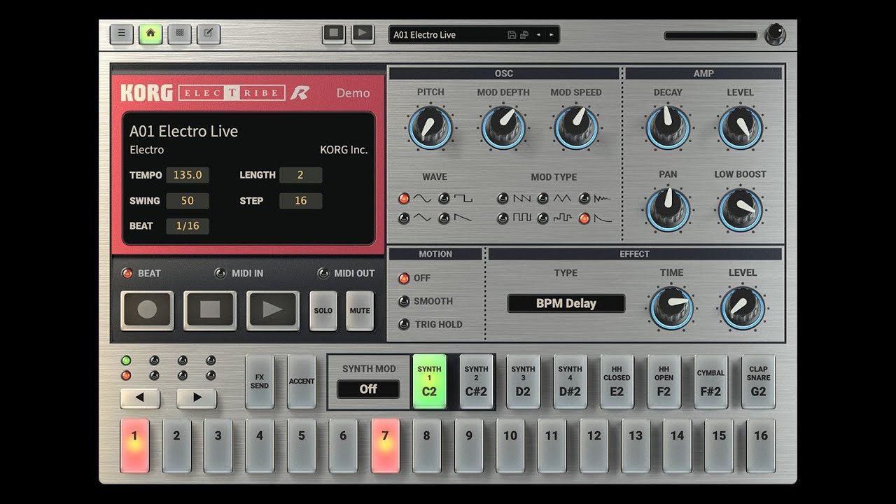 Instrumentos VST KORG ELECTRIBE Korg collection 4 - YouTube