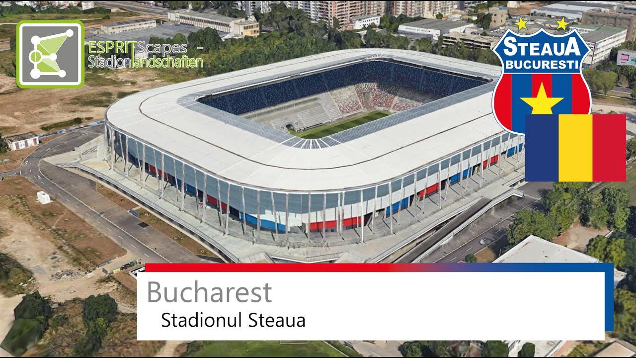 Stadionul Steaua | Steaua București | Google Earth 360° Rotation - YouTube