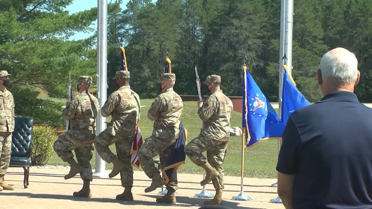 Alpena Combat Readiness Training Center welcomes new commander - YouTube