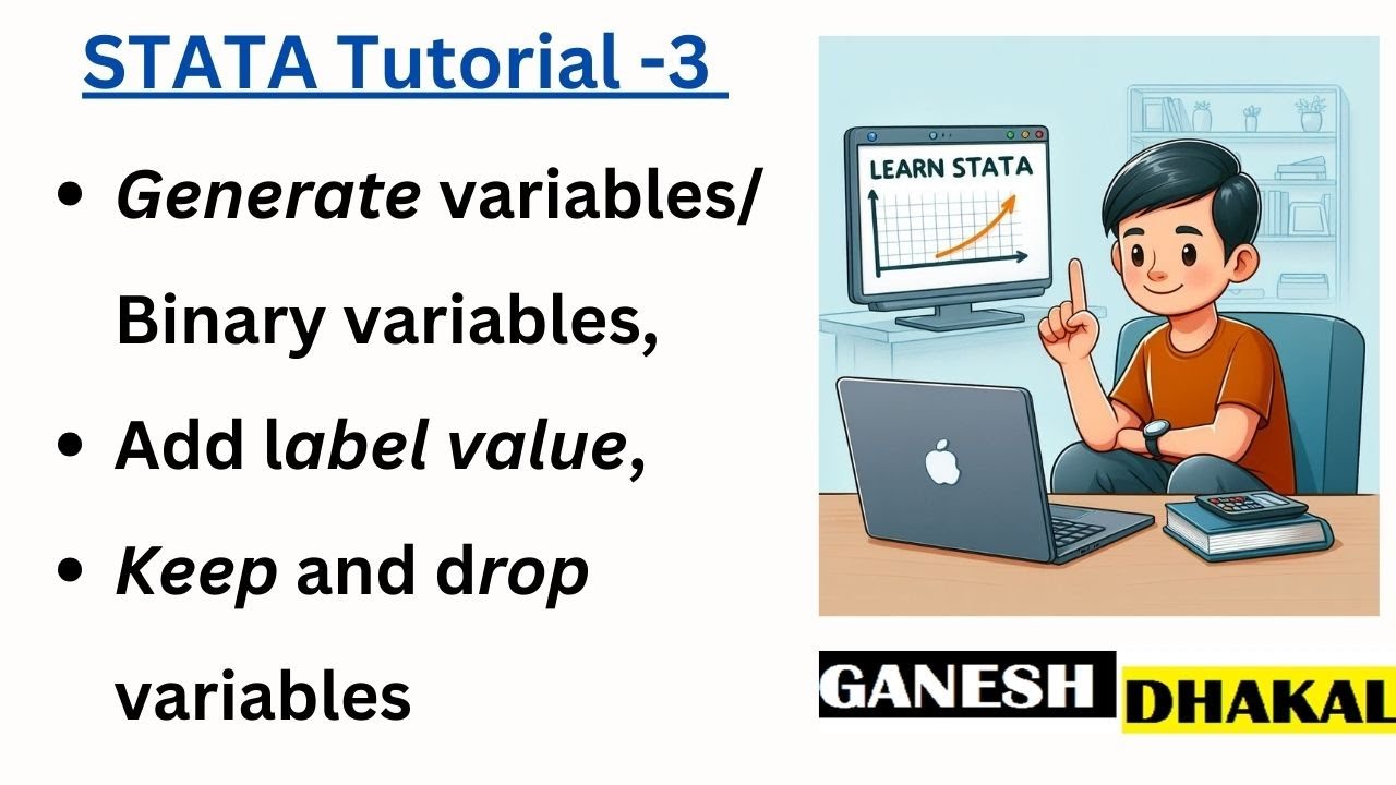 STATA Toturial 3 Generate Variables Use Label Value And Keep Drop STATA Toturial 3 Generate Variables Use Label Value And Keep Drop