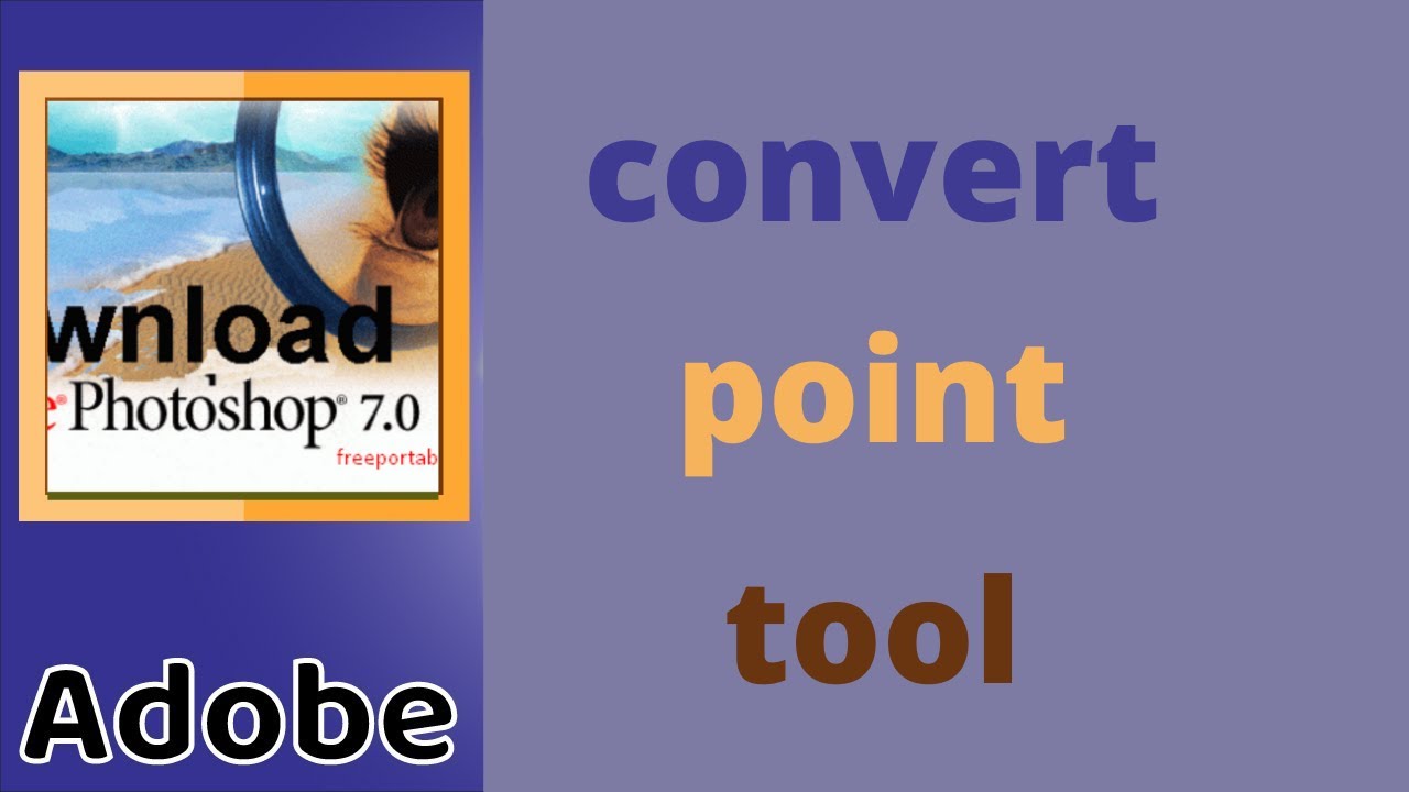 adobe photoshop part 26 convert point tool imran online 50 editing # ...
