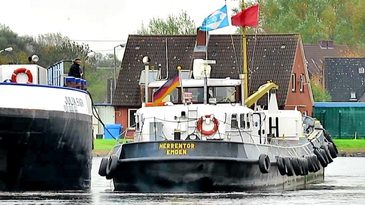 bunker boat Herrentor DJ5164 IMO 5100740 bunkering inland vessel Emden ...
