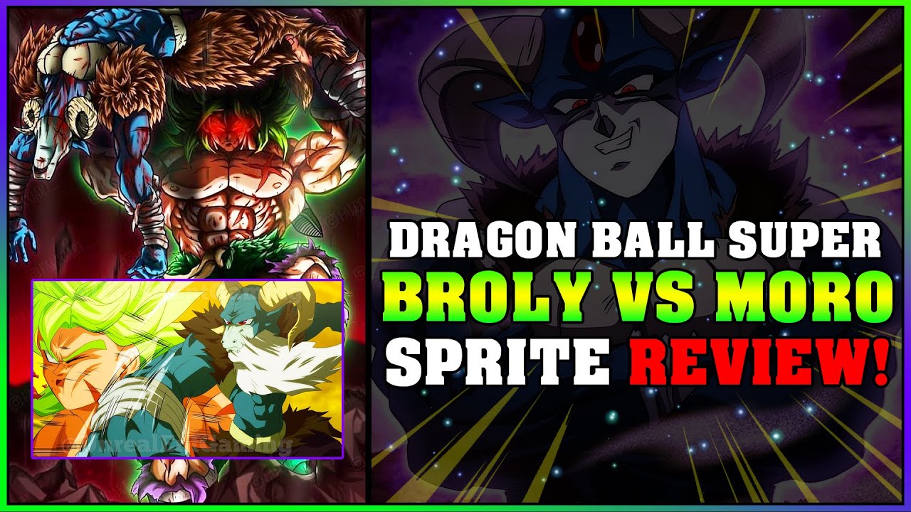 Reacting To @UnrealEntGaming Broly Vs Moro Dragon Ball Super Sprite ...