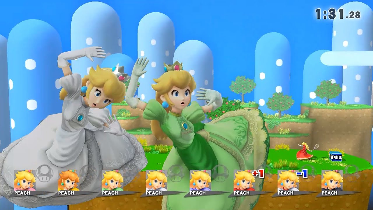 Smash Wii U - 8 Peaches Battle (Only Blast and Screen KO) Part 9 - YouTube