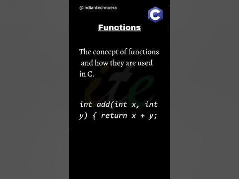 25 Functions #c #Shorts #indiantechnoera - YouTube