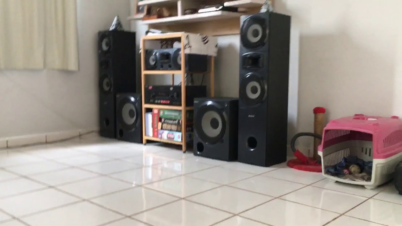 Home Theater Sony MUTEKI tocando só os subwoofers - YouTube