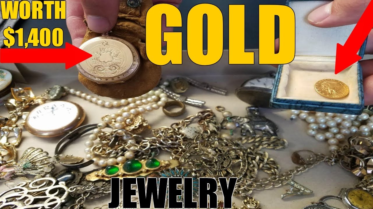 JEWELRY, GOLD, AND SILVER FOUND IN ABANDONED HOUSE! STRIKING IT RICH ...