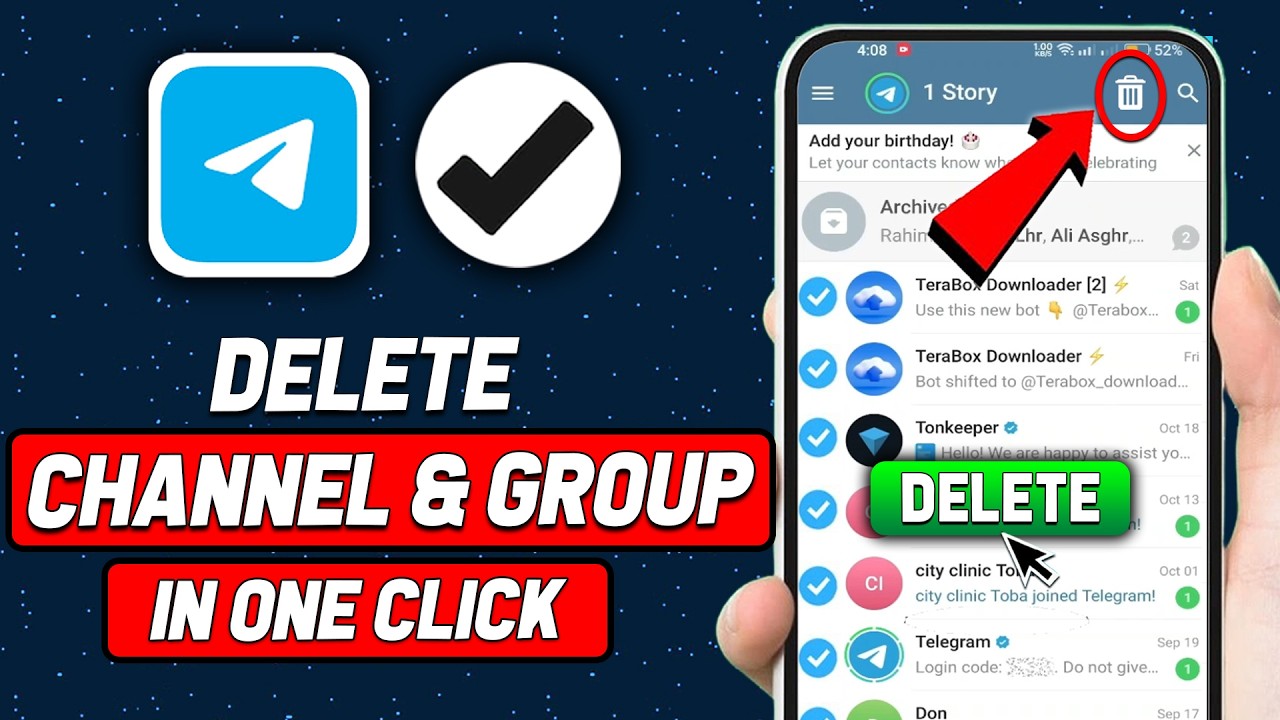 How to Delete All Channels/Messages At Once in Telegram (2024 Updated ...