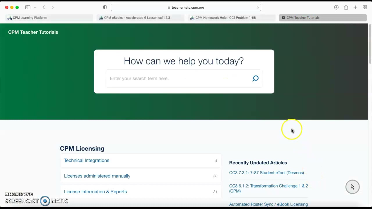 CPM Login and Parent Resources - YouTube