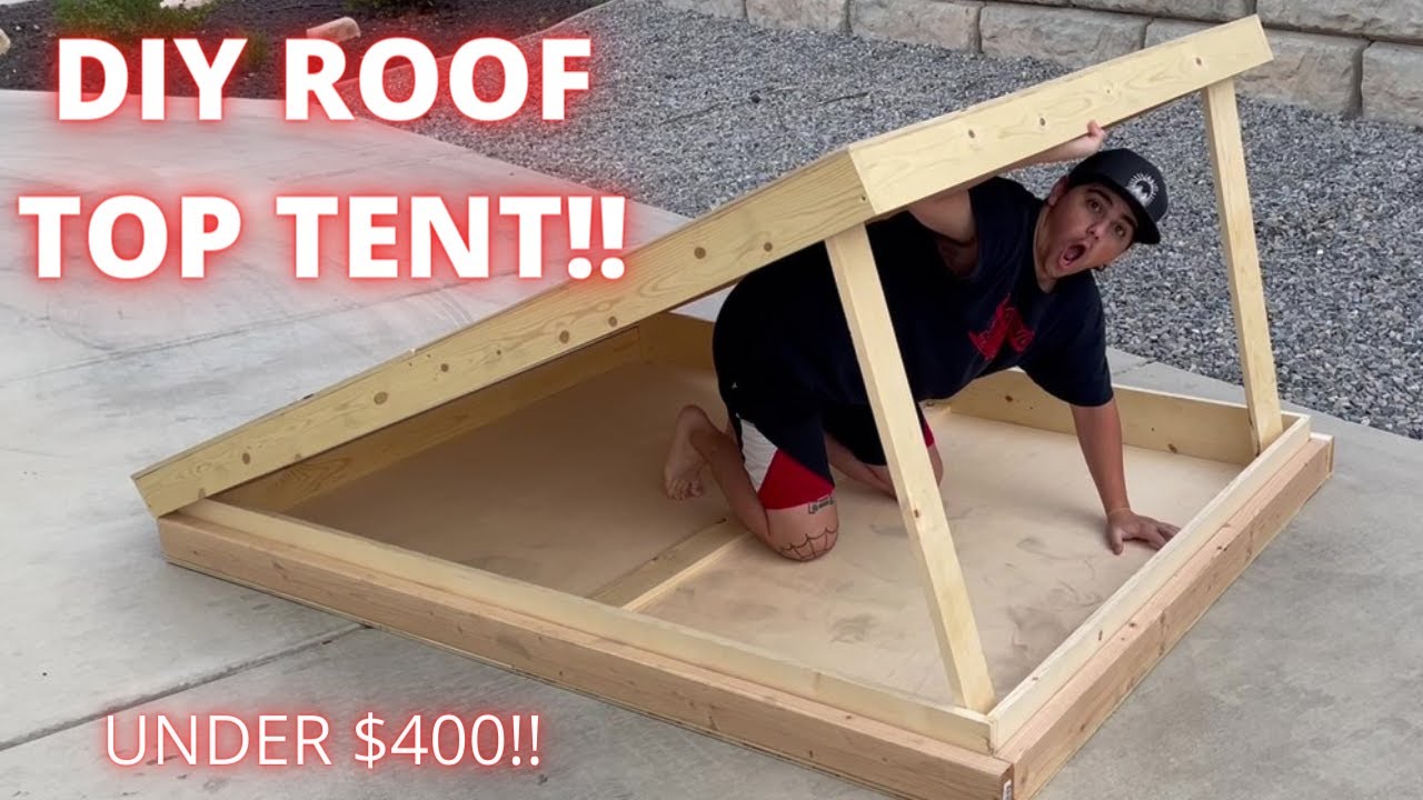 How To Build a DIY ROOF TOP TENT!! - YouTube