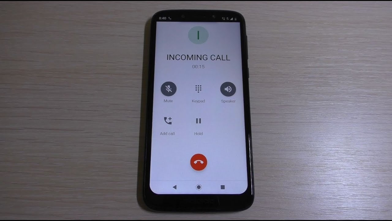 Motorola Moto G7 Play Incoming Call - YouTube