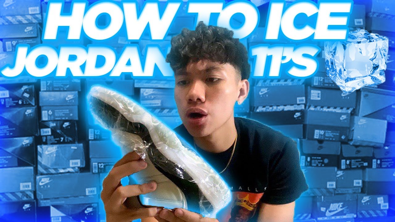HOW TO ICE JORDAN 11 SOLES!! ICY AFTER ONE SESSION?!! TUTORIAL! - YouTube