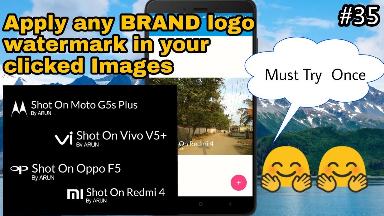 ♐Apply any BRAND ®️ logo ©️ watermark in your clicked Images 🖼️ [Full ...