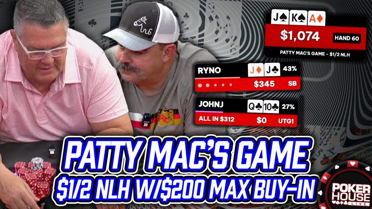 $1/2 NLH - PATTY MAC's GAME | PHFW LIVE - YouTube