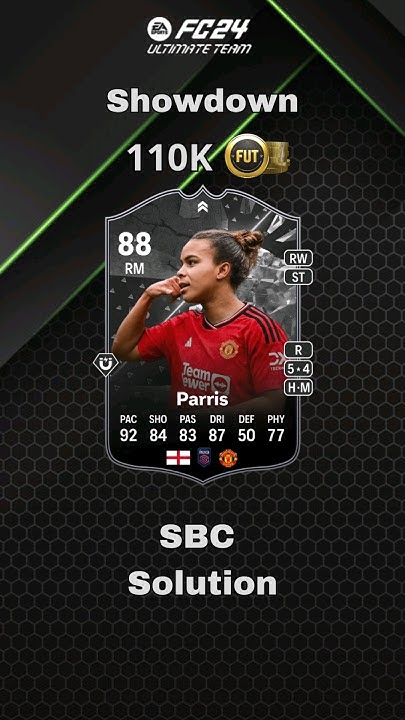 Showdown Nikita Parris 88 SBC - Solution Ea Sports FC 24 - YouTube