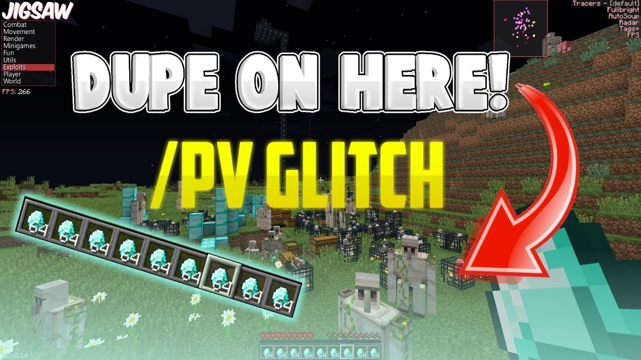How to Do MineCraft Pv Glitch - YouTube