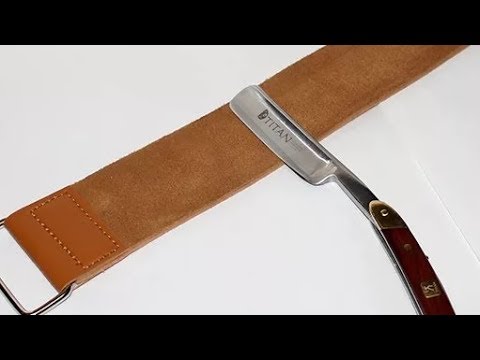 Ремень для правки заточки опасной бритвы,ножей с Алиэкспресс! - YouTube