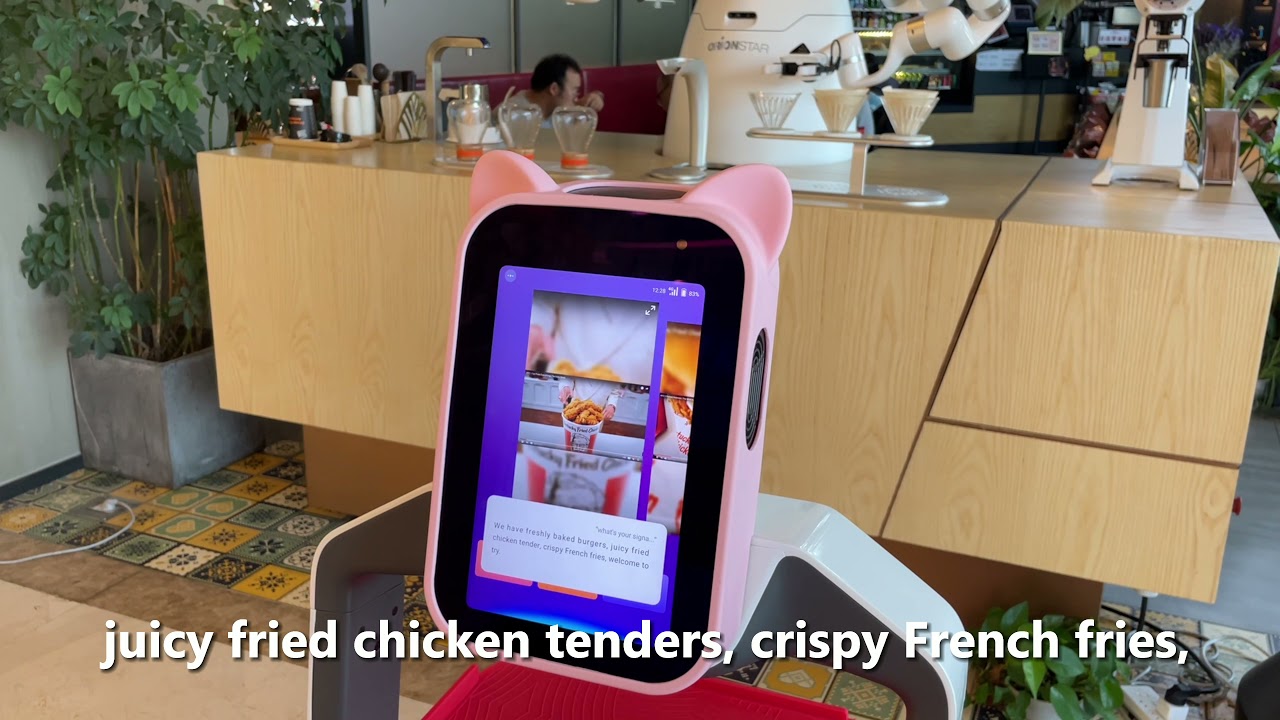 AI Interactive Delivery Robot -Lucki- Robot Promoter - YouTube