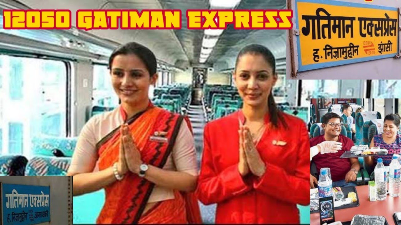 " GATIMAN EXPRESS " 12050 160Kmph Journey in INDIA'S Fastest Train ...