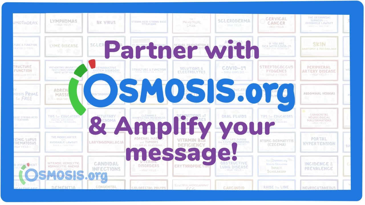 Partner with Osmosis to Amplify your Message! - YouTube